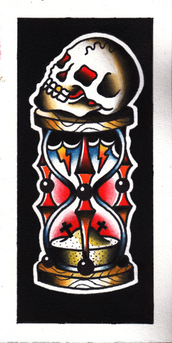 Skull Hourglass Michiel Van Der Born